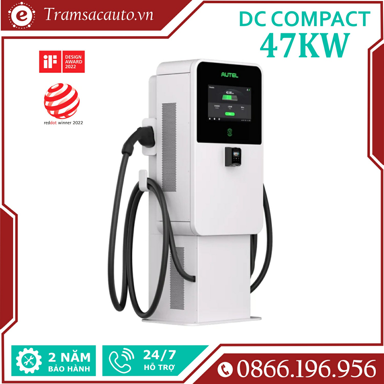 Sạc nhanh Autel MaxiCharger DC Compact 47kW | EVSE Việt Nam